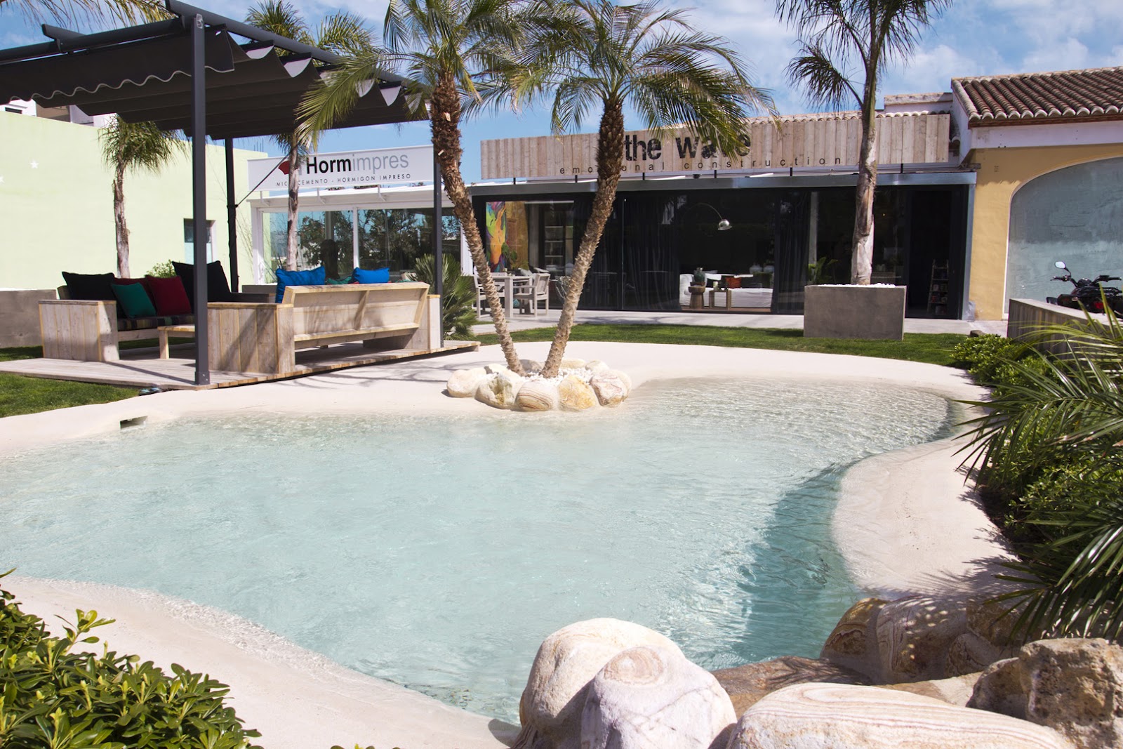 Ideias de decoração: piscinas de areia ou como desfrutar da praia sem ...