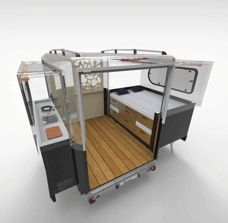 “The Travel Machine”: uma minicasa com rodas que tem o poder da ...