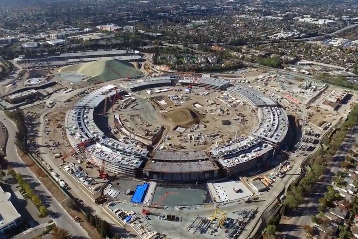 A nova sede da Apple vista de... drone — idealista/news