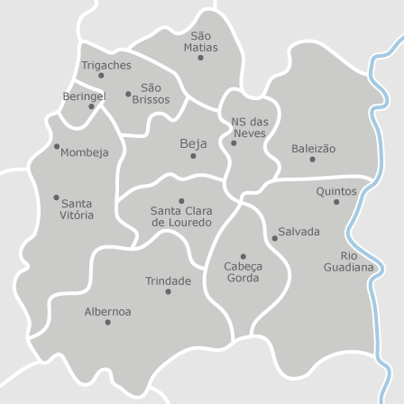 Mapa de Beja: casas à venda — idealista