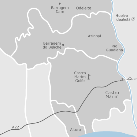 Mapa de Castro Marim, Faro: casas à venda — idealista
