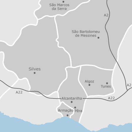 Map of Silves, Faro: homes for sale — idealista