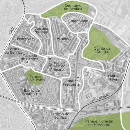 Mapa de Benfica, Lisboa: casas à venda — idealista