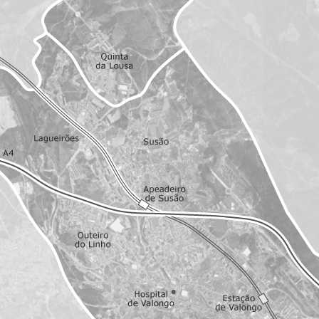 Map of Valongo, Porto: land for sale — idealista