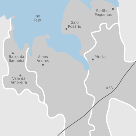 Mapa de Moita, Setúbal: casas para arrendar — idealista
