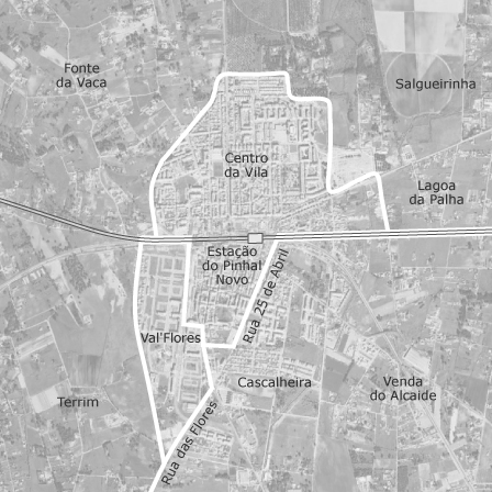 Mapa de Pinhal Novo, Setúbal: casas à venda — idealista