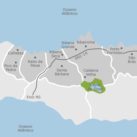 Map of Ribeira Grande, São Miguel Island: homes for sale — idealista